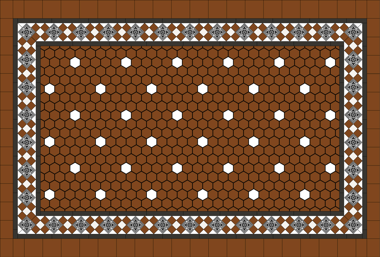 Hexagon Pattern 3 - Renditions Tiles