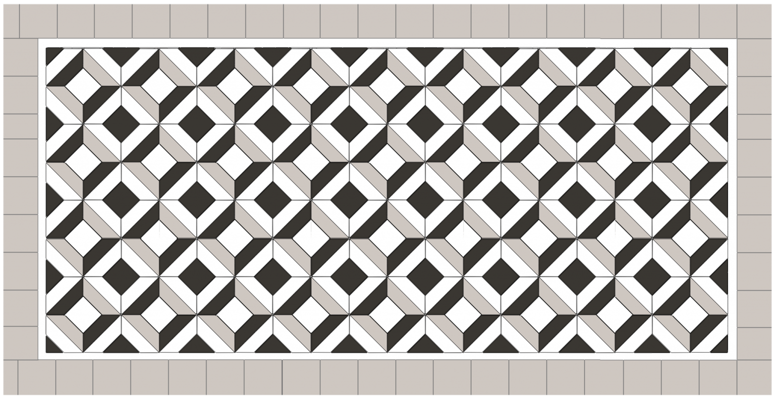 Tessellated Pattern 107 - Renditions Tiles
