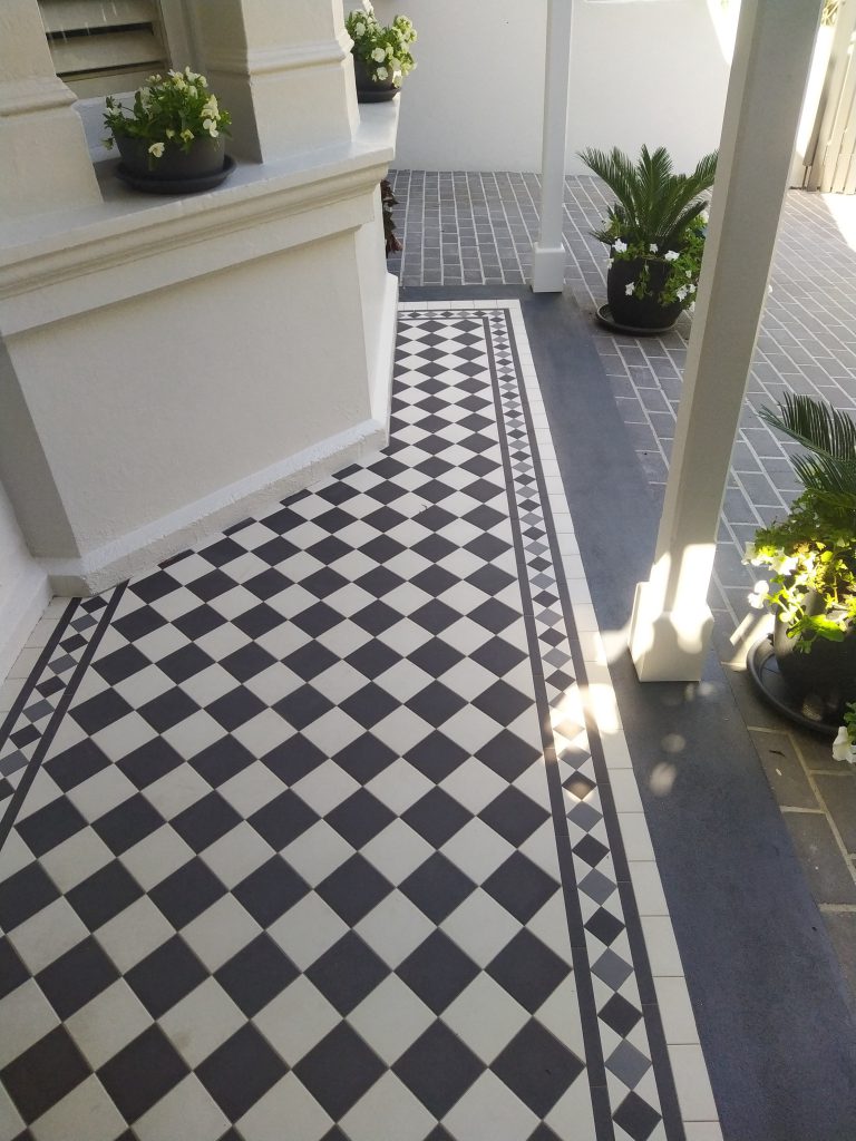 Black and white checkerboard tiles Archives - Renditions Tiles